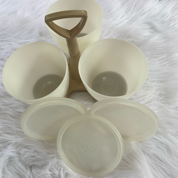 Tupperware | Kitchen | Vintage Tupperware 3 Section Condiment Caddy ...
